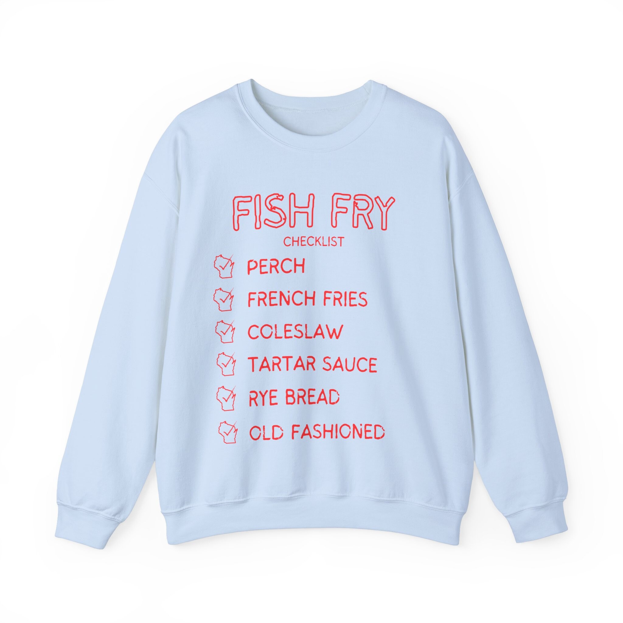 Wisconsin Fish Fry Crewneck Sweatshirt for A Fish Fry Lover Midwest ...