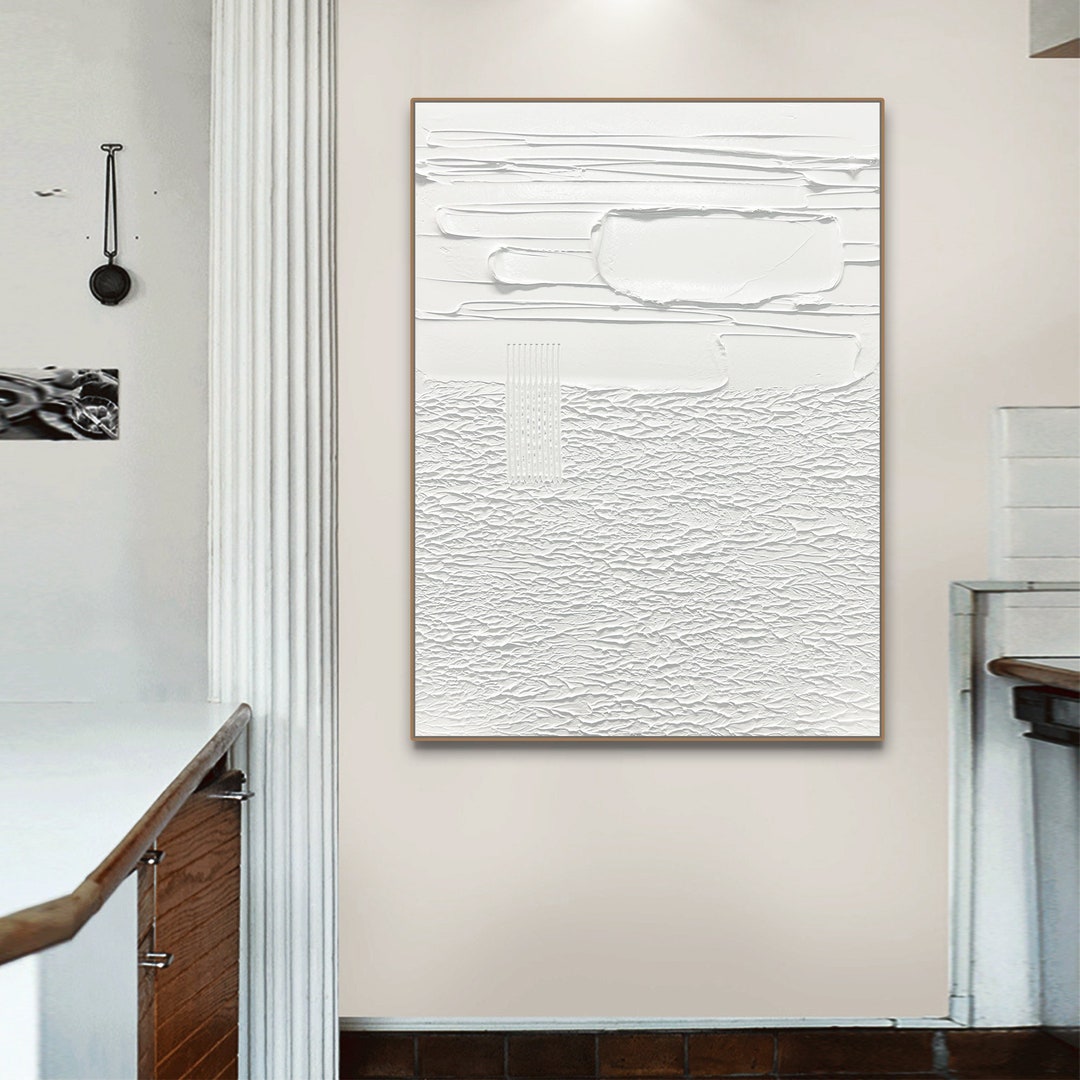 White Texture Painting White Texture Art White Abstract Art - Etsy