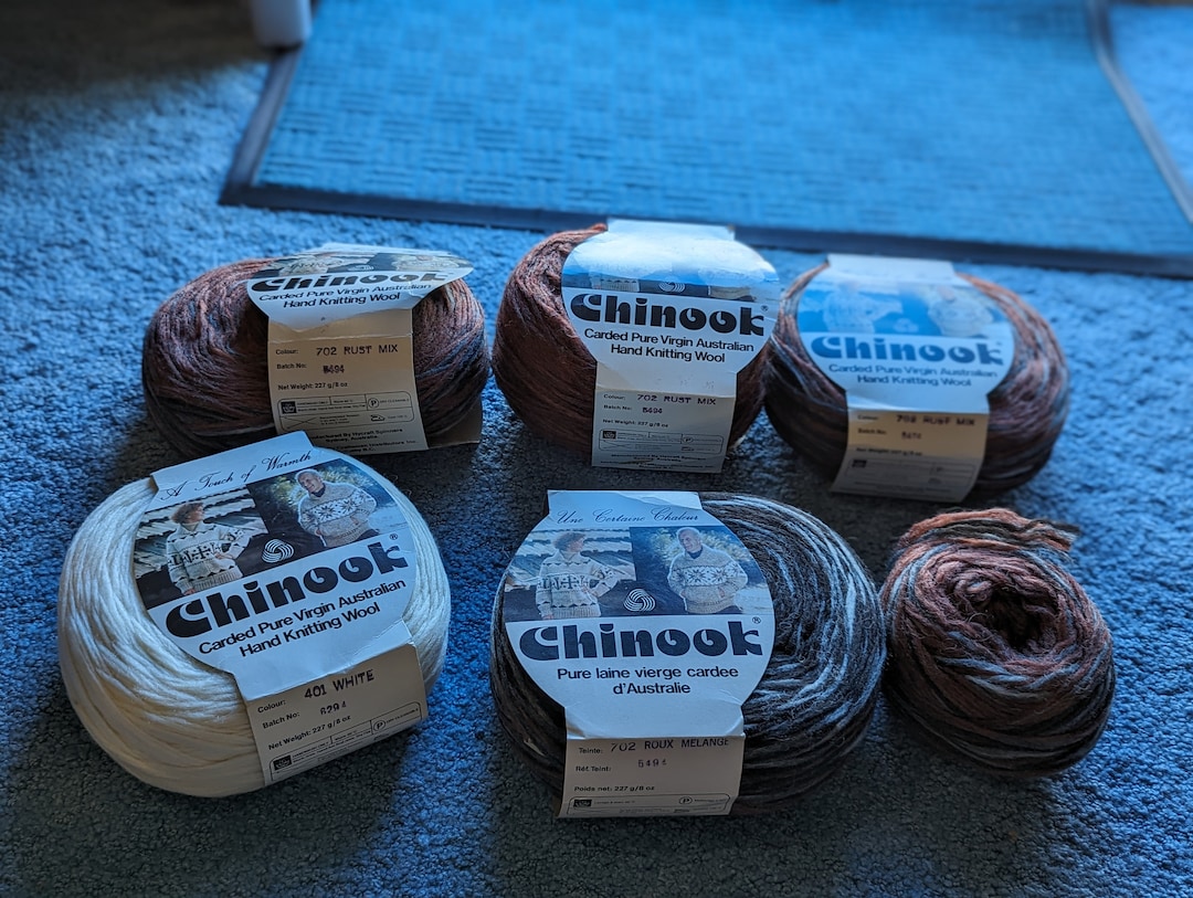 Vintage Chinook Sweater Knitting Pattern and Australian Wool - Etsy