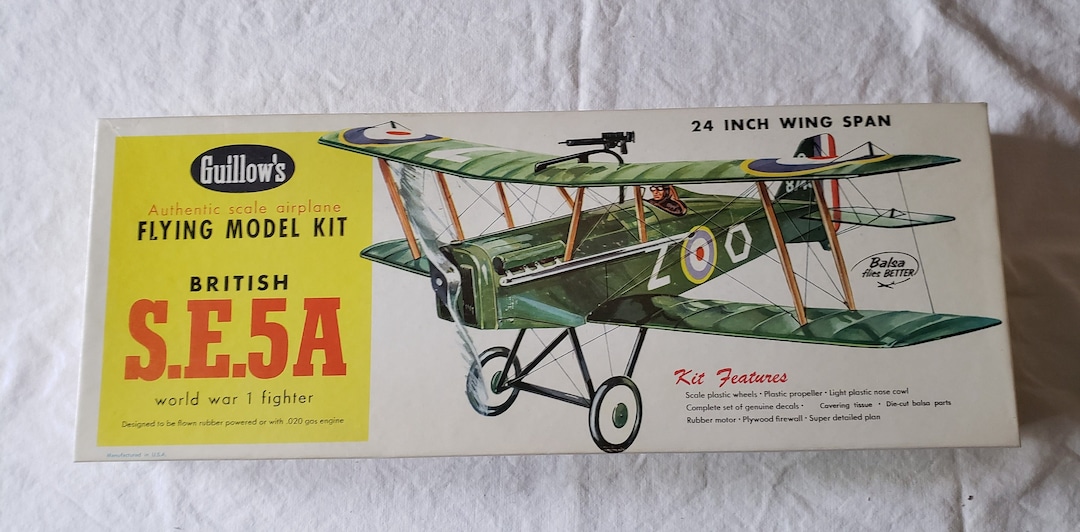 Vintage Guillows 202 SE5A Balsa Model Kit - Etsy