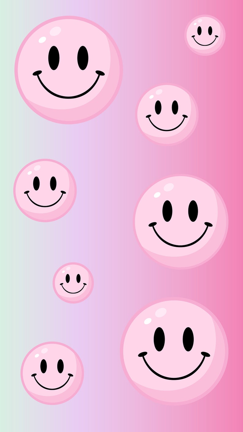 10 Cute Smiley Face Wallpapers 1920/1080 Iphone/android Wallpapers - Etsy