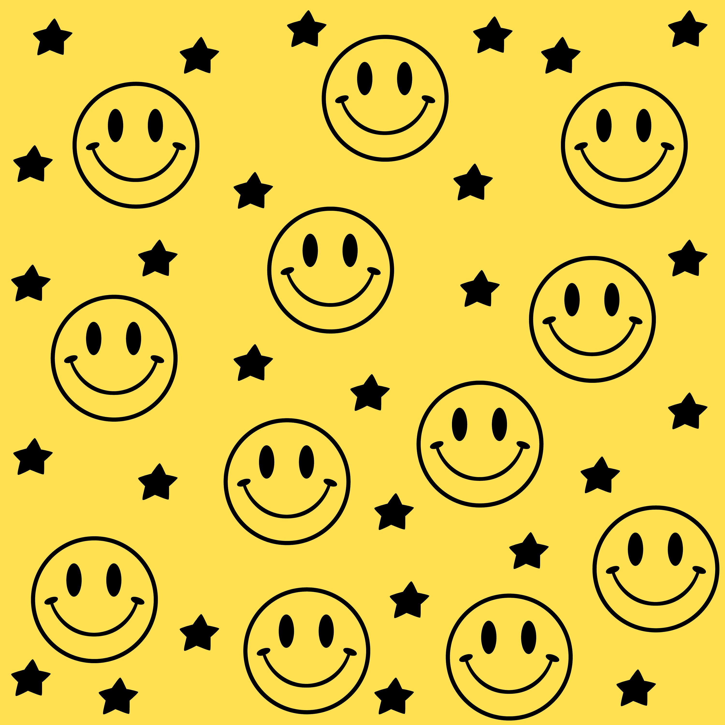 Retro/groovy Smiley Face Seamless Patterns/background Printable Digital ...