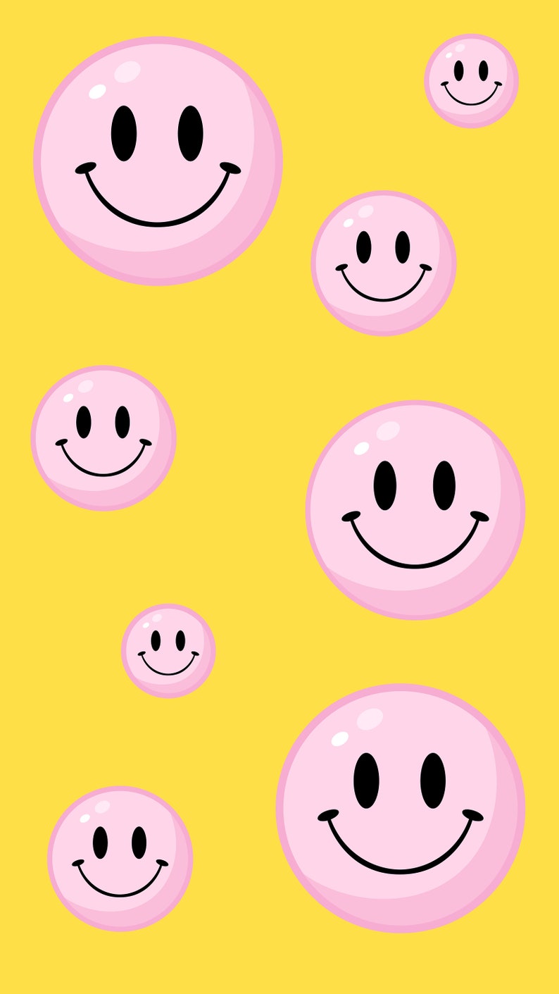 10 Cute Smiley Face Wallpapers 1920/1080 Iphone/android Wallpapers - Etsy