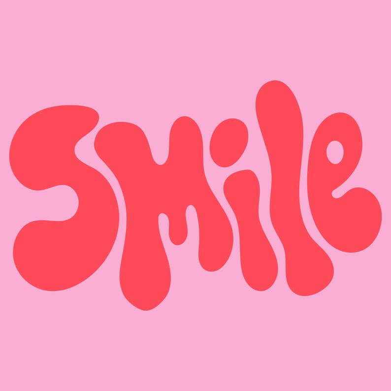 Retro/groovy Smiley Face Seamless Patterns/background - Etsy