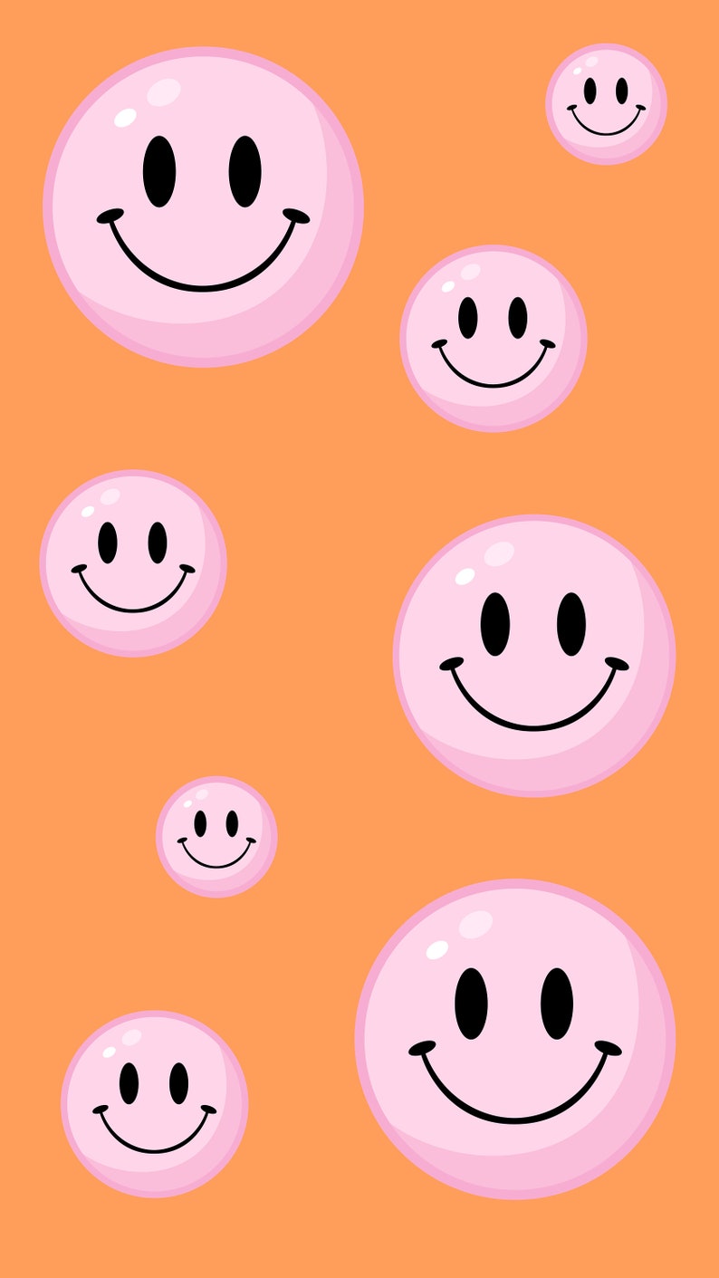 10 Cute Smiley Face Wallpapers 1920/1080 Iphone/android Wallpapers - Etsy