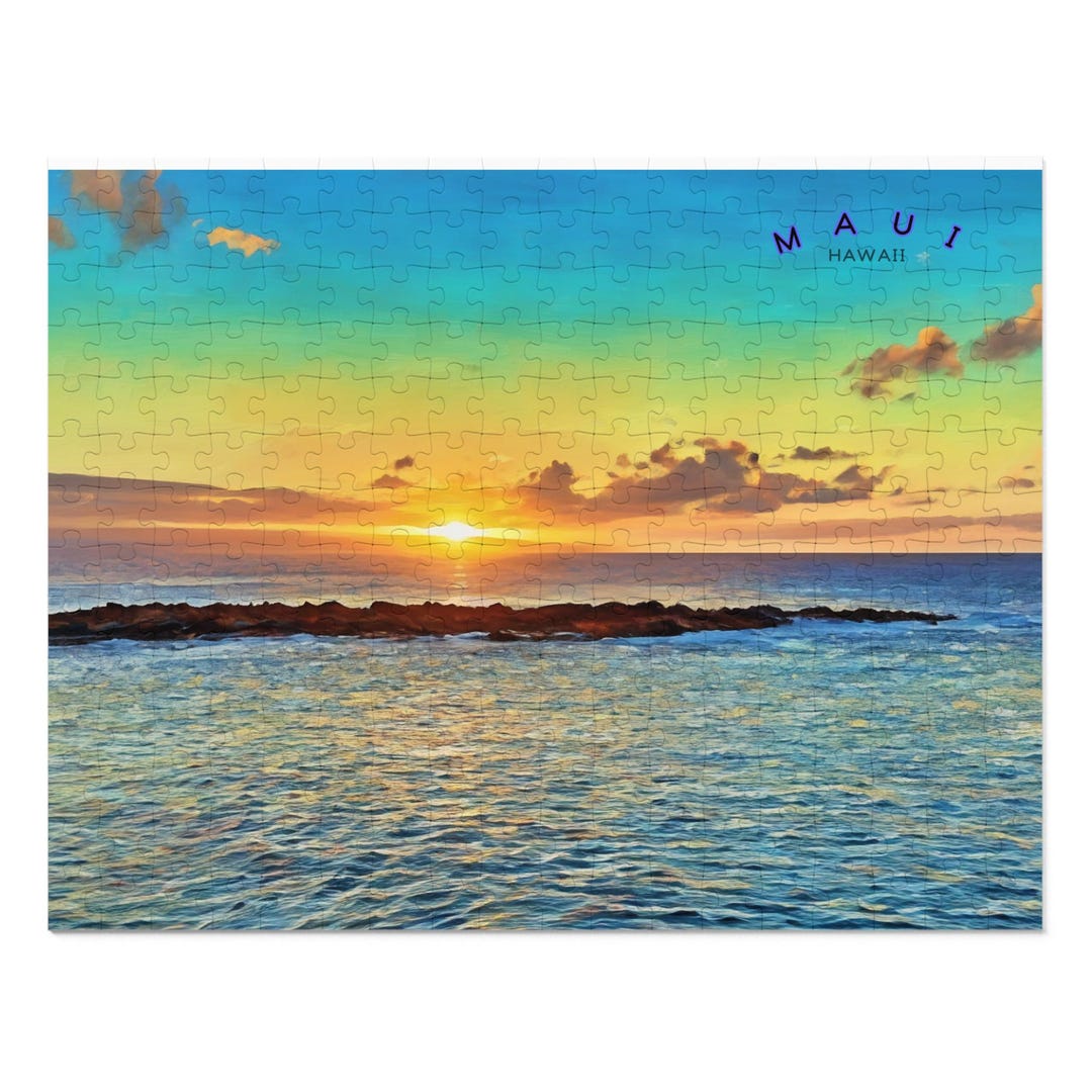Maui, Hawaii, Sunset (jigsaw Puzzle 110, 252, 520, 1014-piece) - Etsy