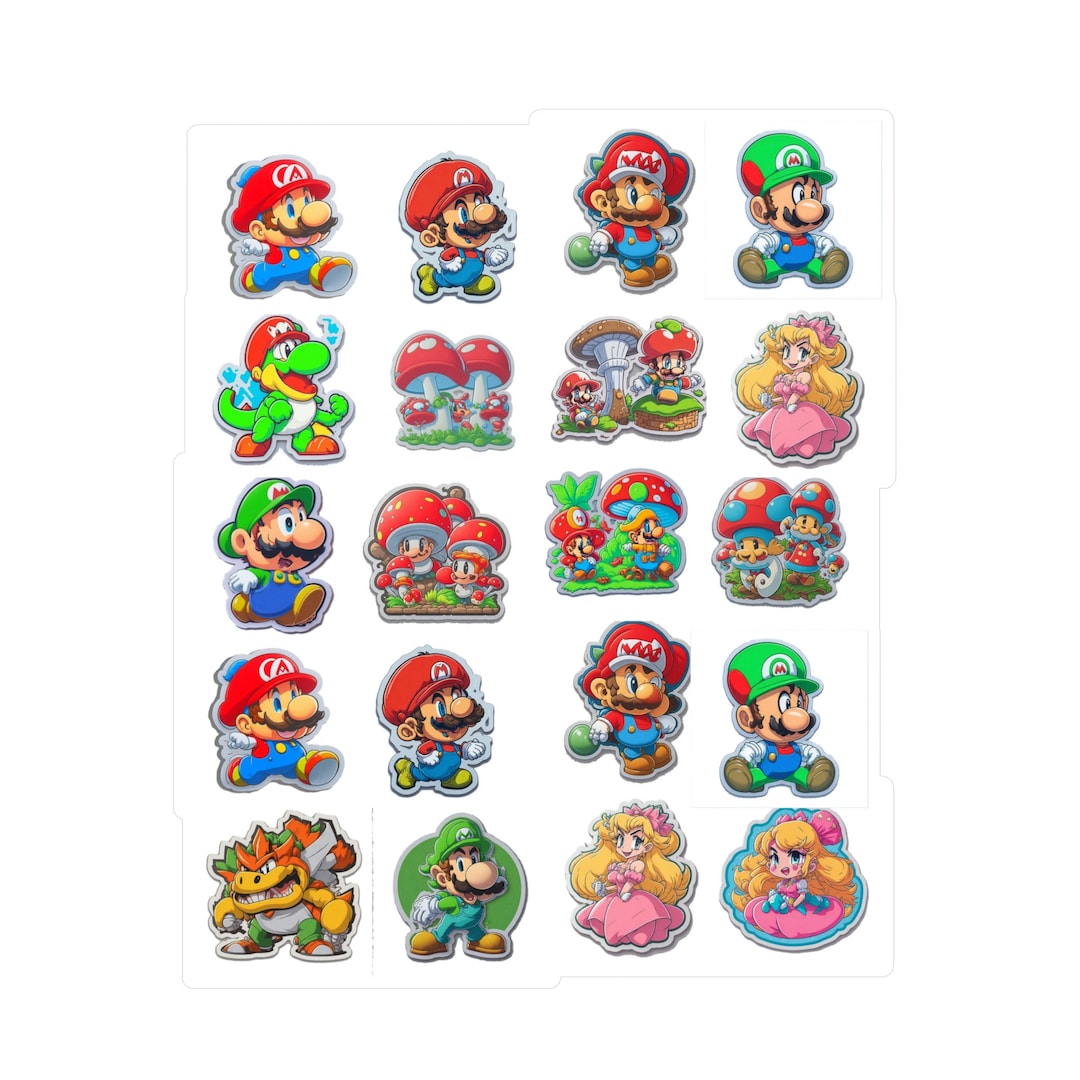 Stickers Mario and Friends - Etsy