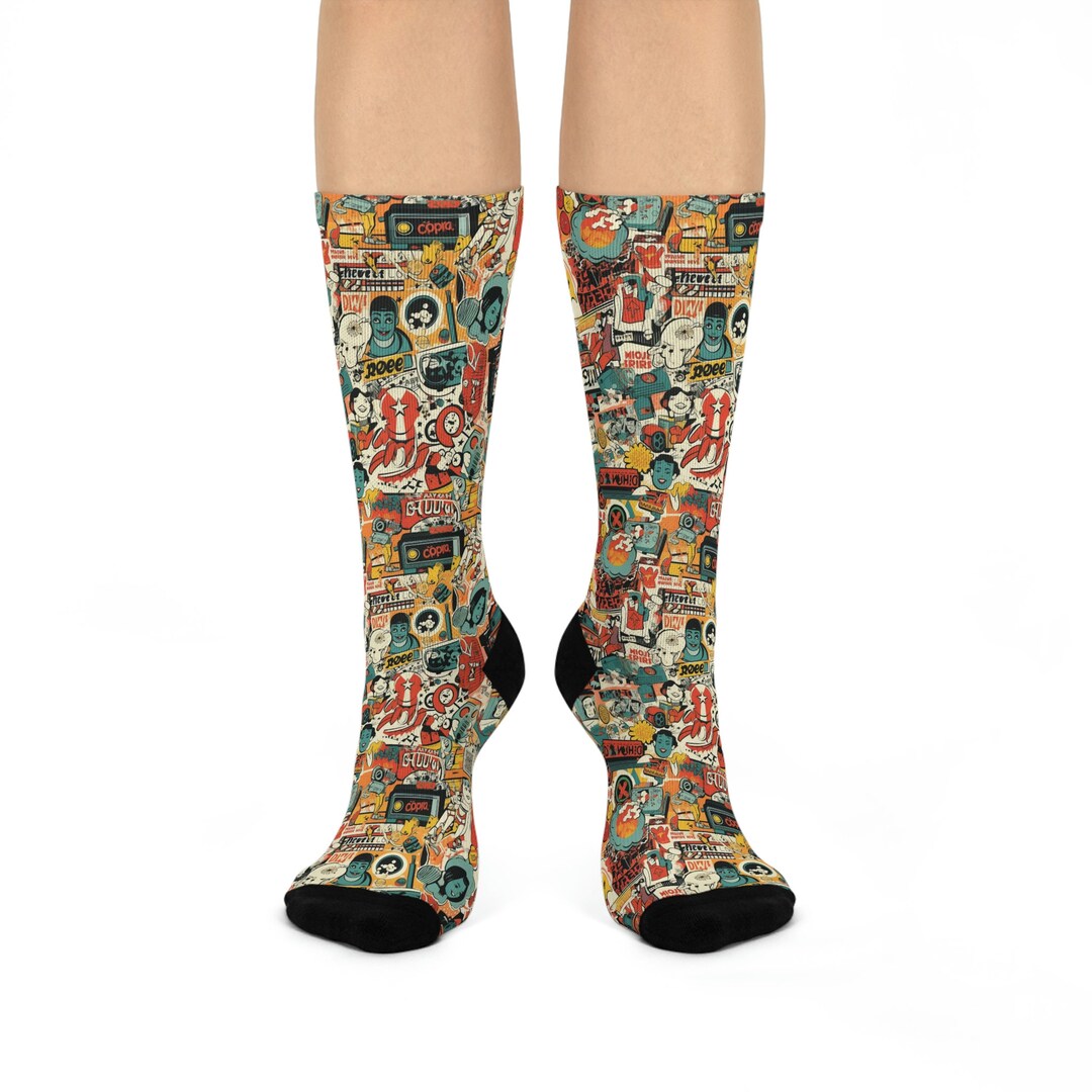 Pop Art Socks - Etsy