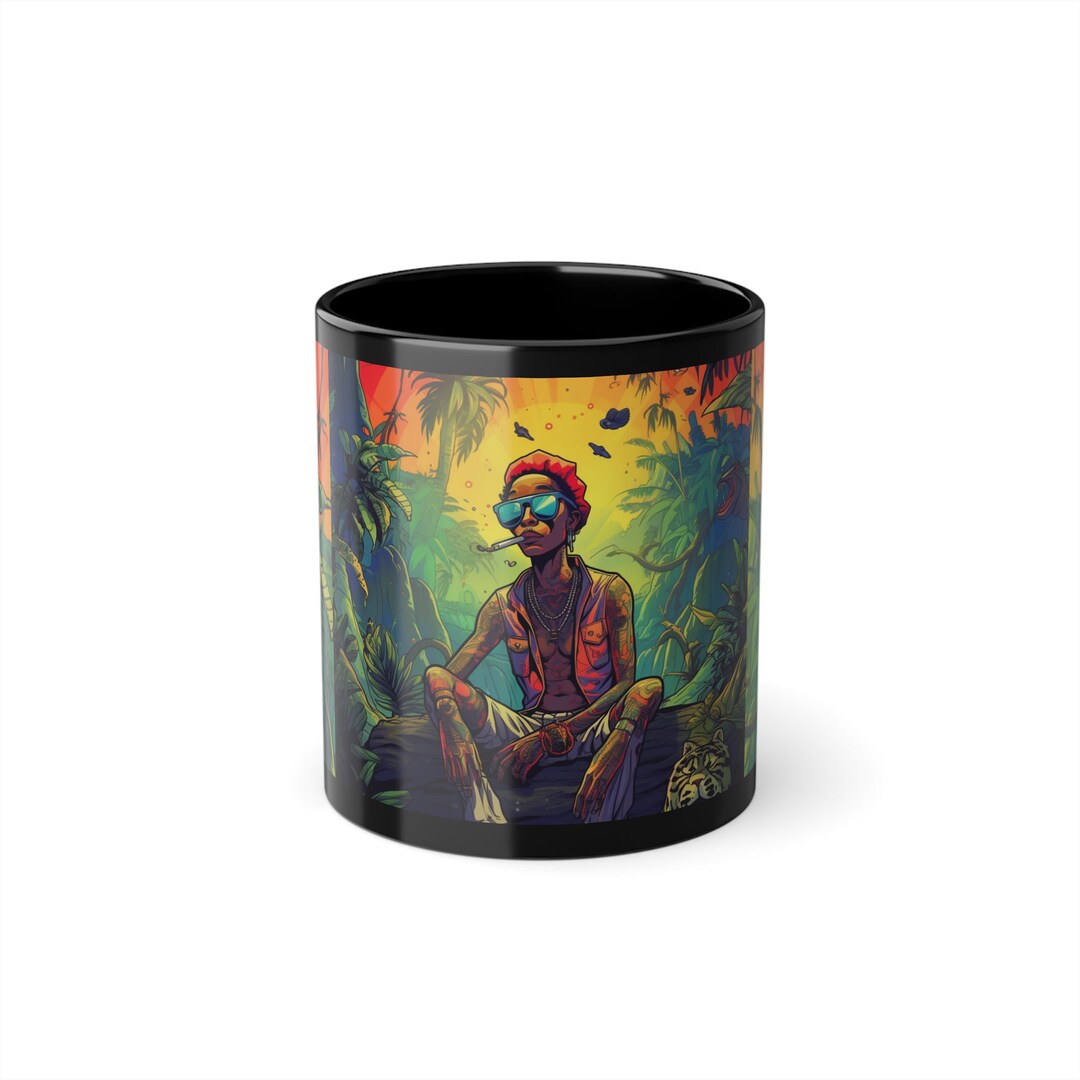Wake and Bake With Wiz Khalifa in the Jungle Ceramic Coffee Mug for ...