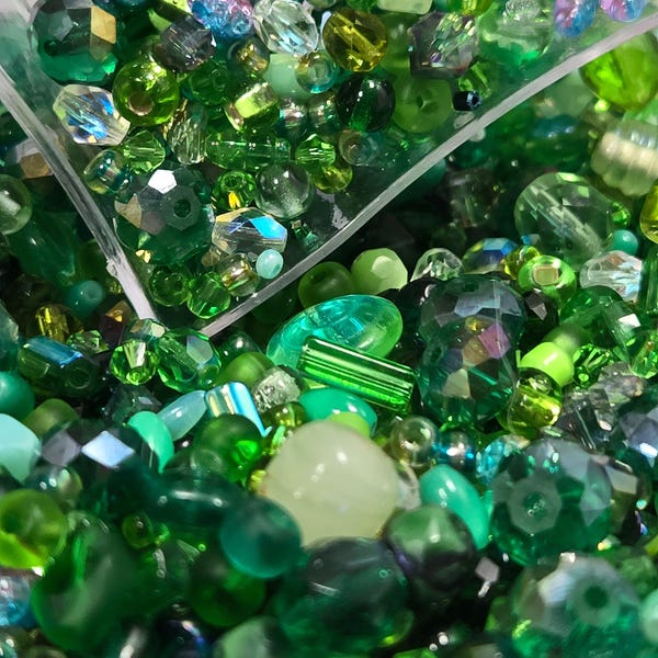 Green Beads - Etsy