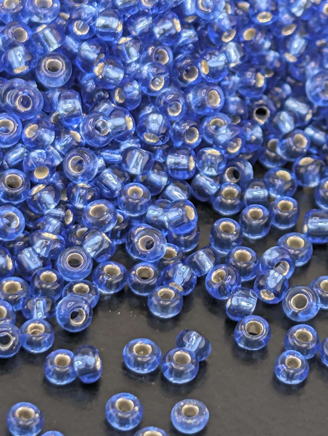 Transparent Silver Lined Blue | Size 11 | 15g | Preciosa-ornela Glass ...