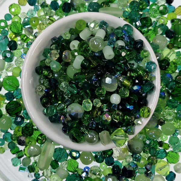 Green Beads - Etsy