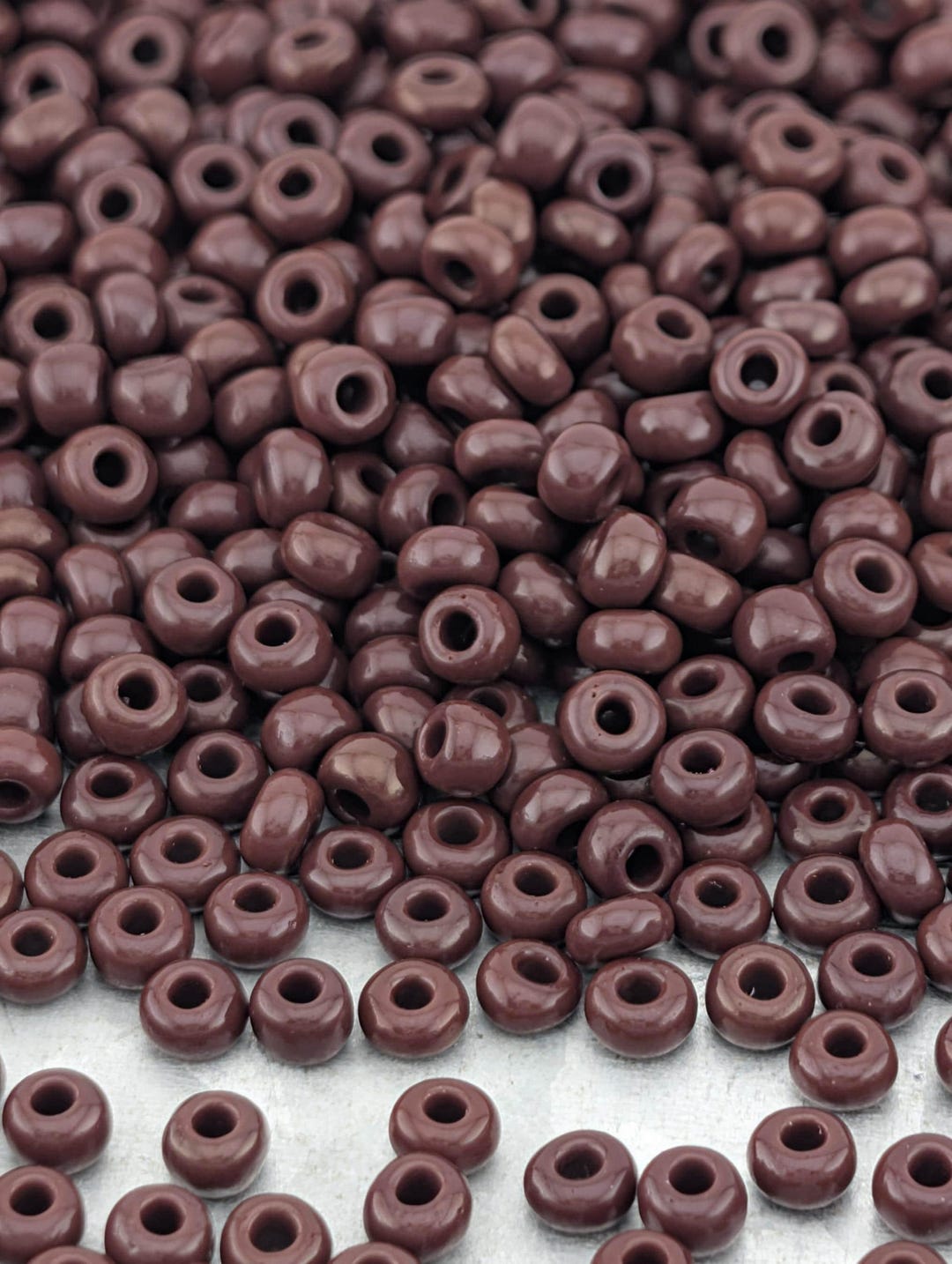 Opaque Dark Brown | Size 8 | 15g | Preciosa-ornela Glass Seed Beads - Etsy