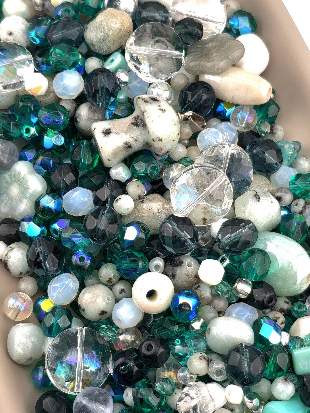 Exclusive "cream De Mint" Gemstone Bead Soup Mix: 2oz Natural Stone ...