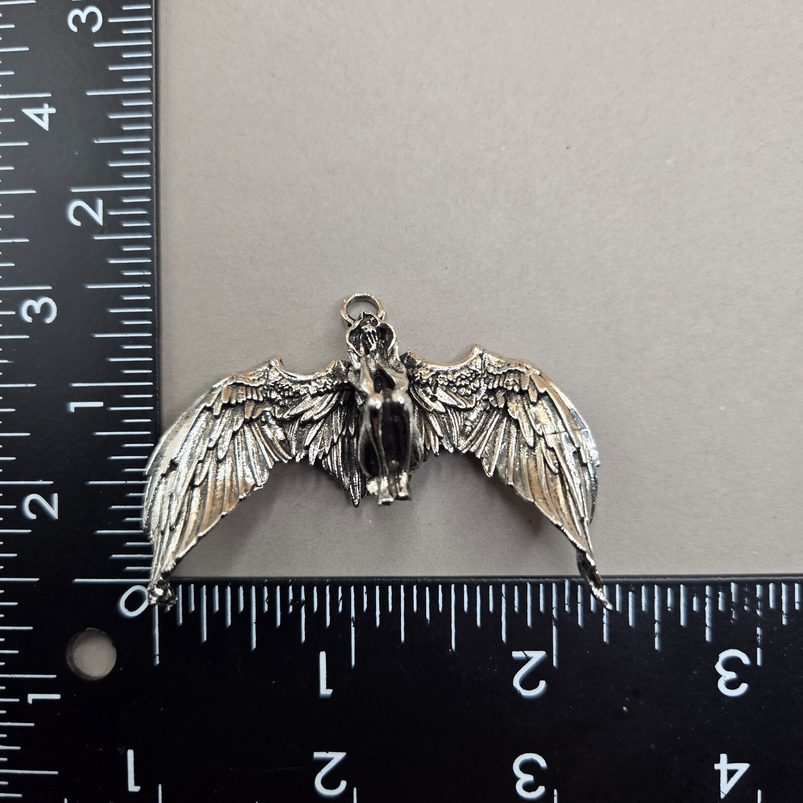 Crying Fallen Angel Pendant Gothic Jewelry, Dark Fantasy Necklace ...