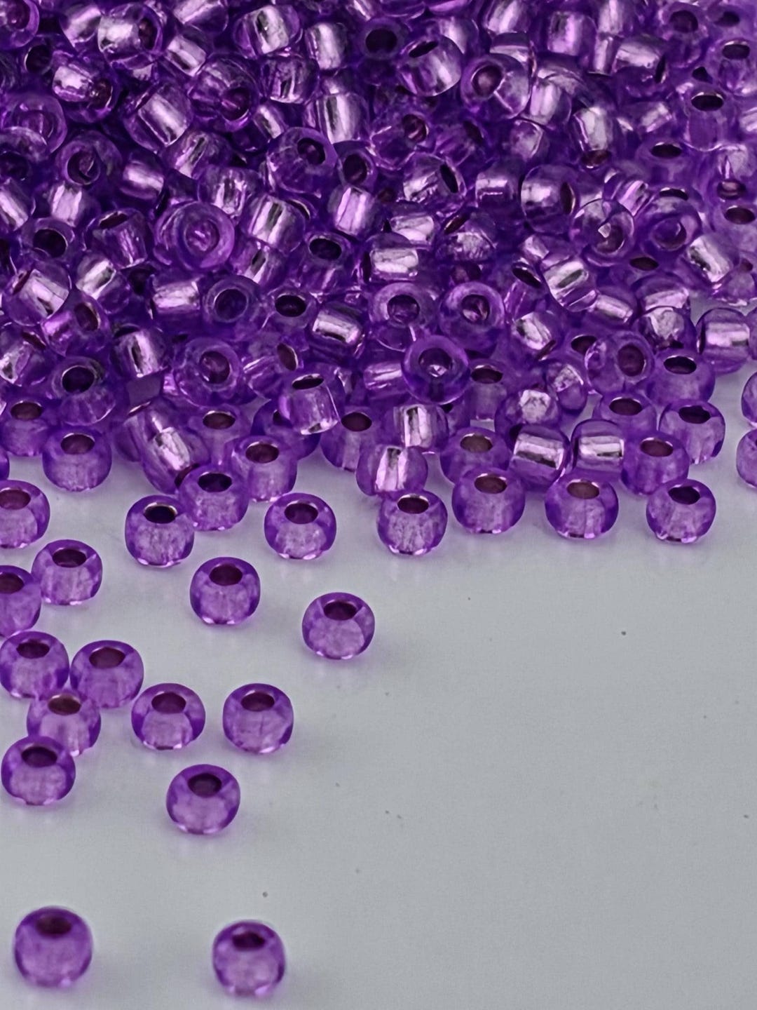 Transparent Dark Purple Silverlined | Size 11 | 15g | Preciosa-ornela ...