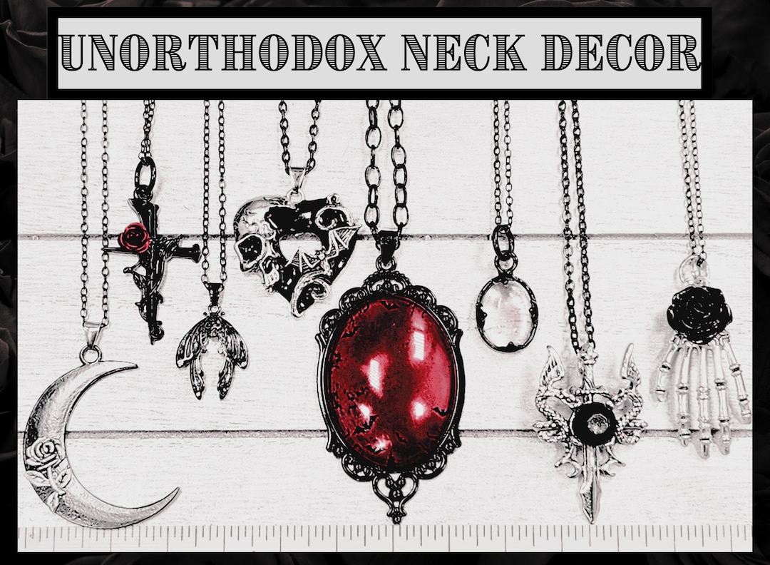 Unorthodox Neck Adornments Exquisite Handmade Gothic Necklaces for ...