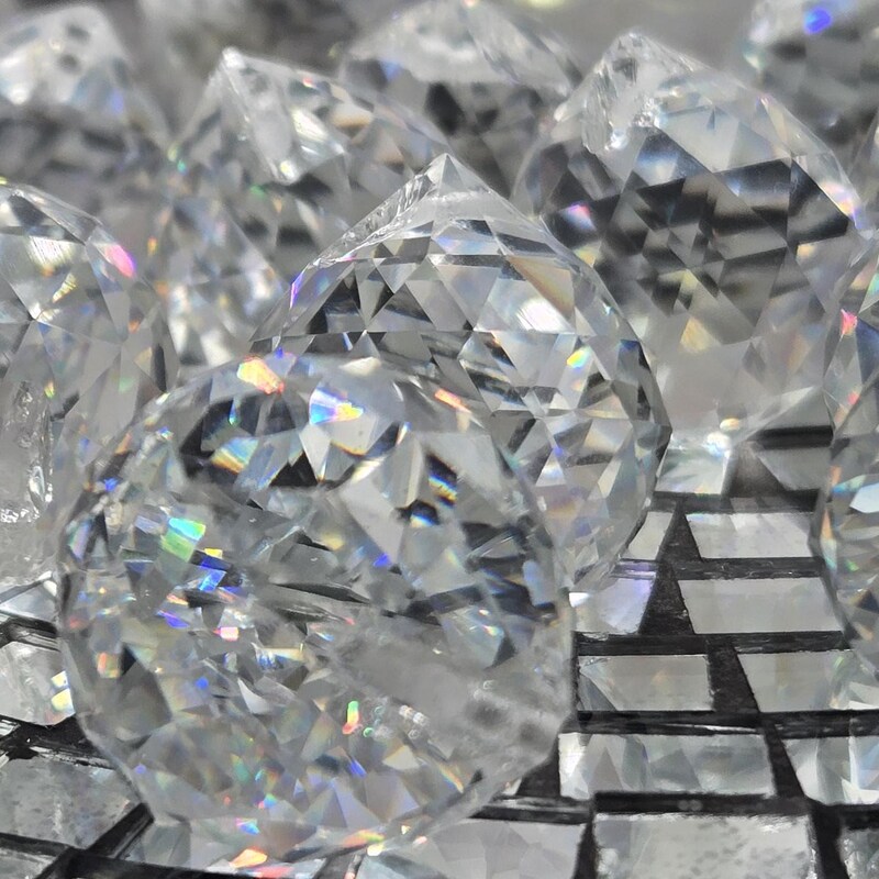 Faceted Crystal Ball - Etsy