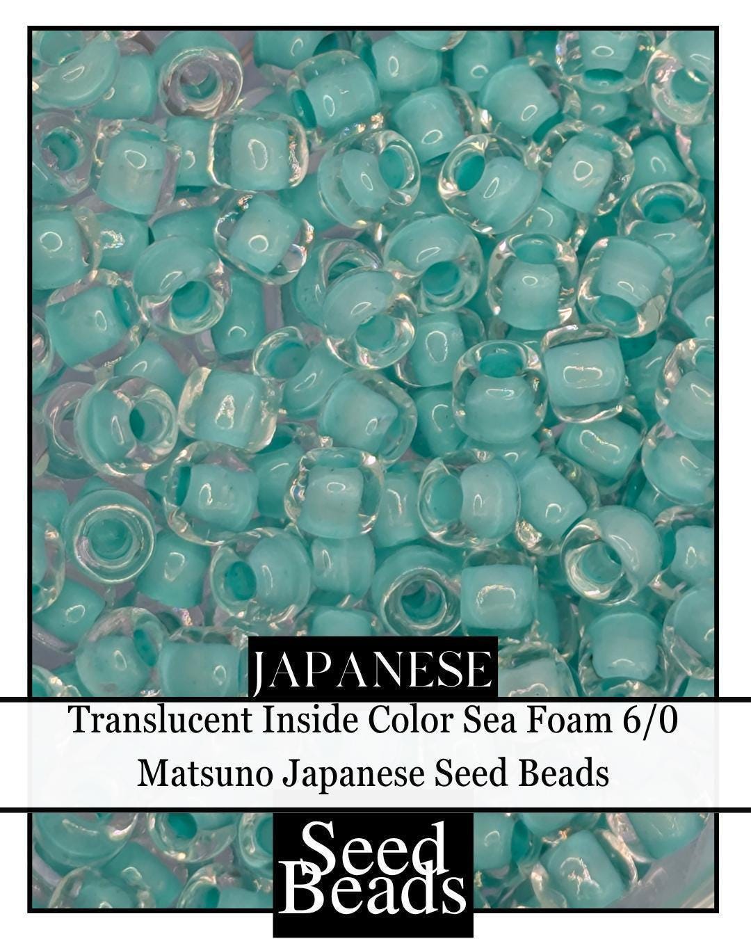 5371SB Translucent Inside Color Sea Foam 6/0 (15g Pkg) - Etsy