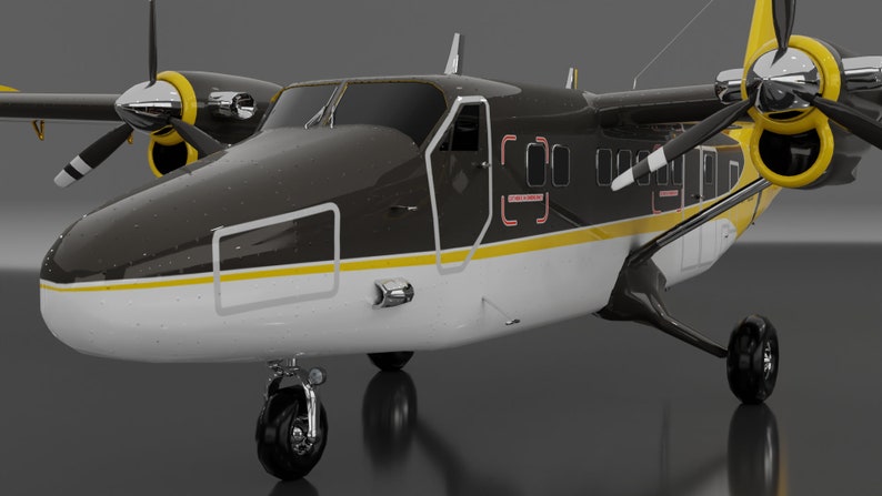 DHC-6 Twin Otter 3D Model - Etsy