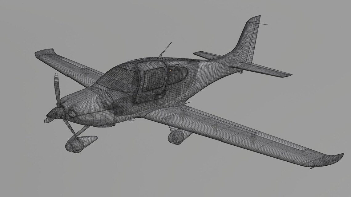 Cirrus SR22 3D Model - Etsy