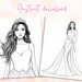 12 Asian Princess Coloring Pages, Adult Coloring Book, Princess Dresses ...