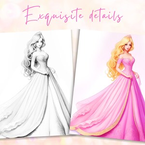 11 Fairytale Princess Coloring Pages + 11 Full Color Pages,girls ...