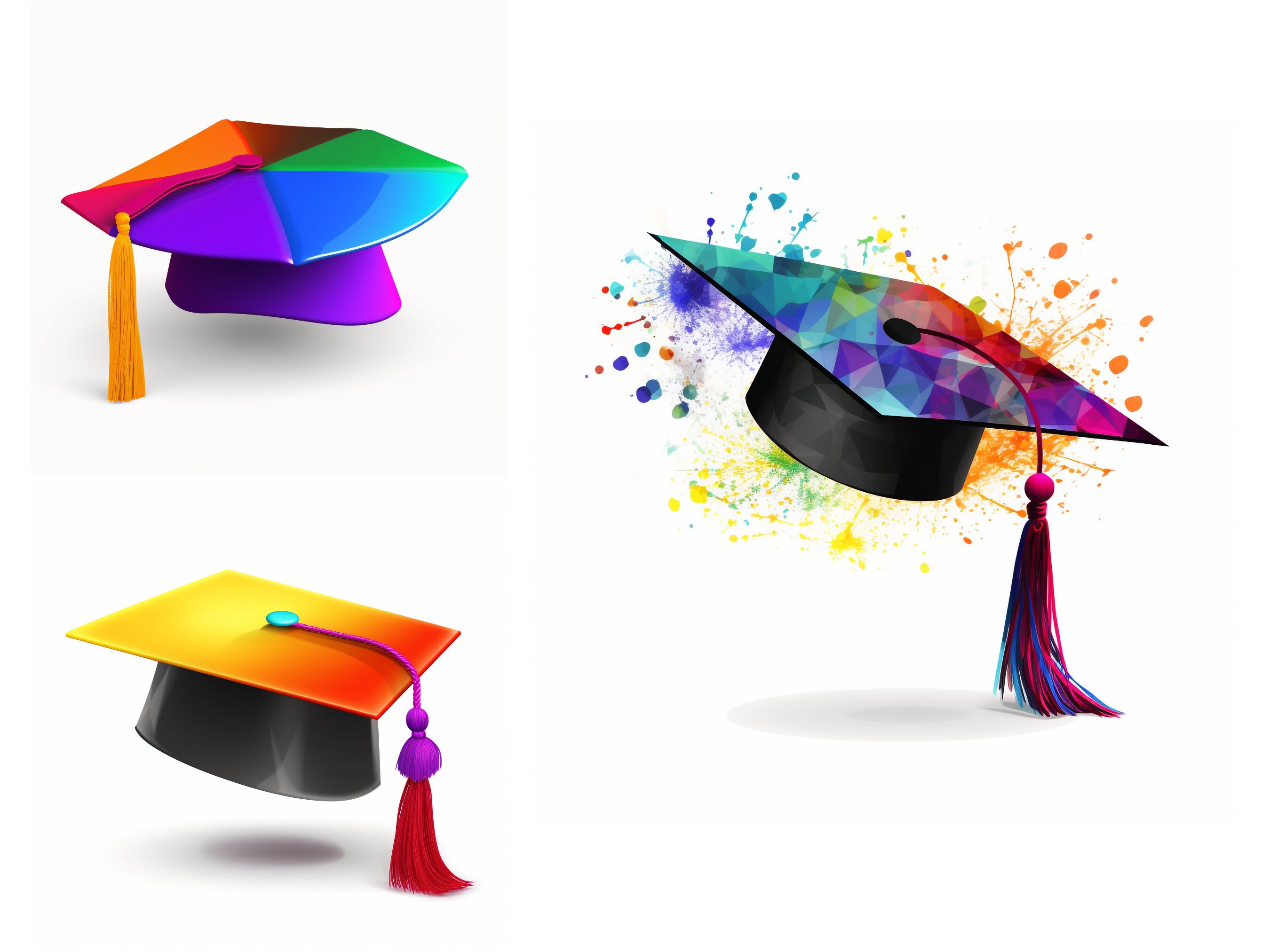 Graduation Cap And Diploma Clipart