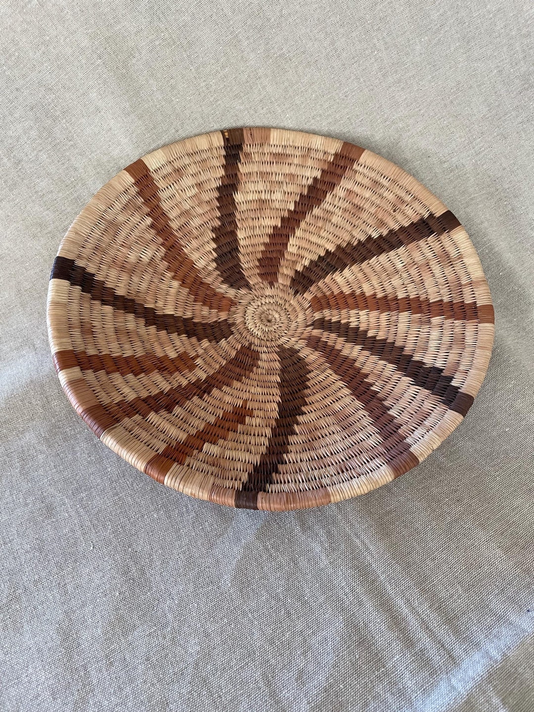 Vintage Woven Grass Tray / Bowl - Catch All - Wall Decor - Etsy