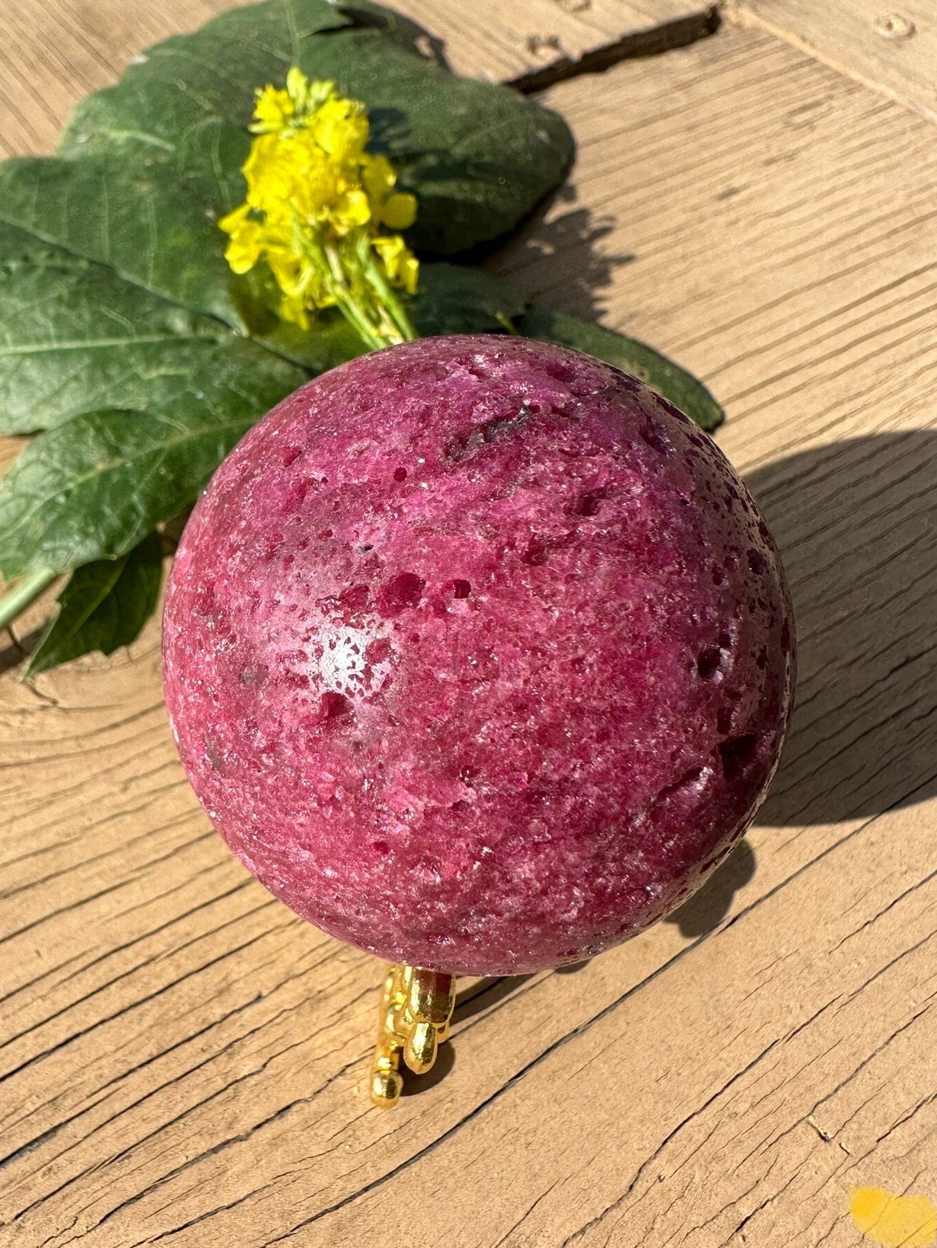 Natural Honeycomb Ruby Sphere - Etsy
