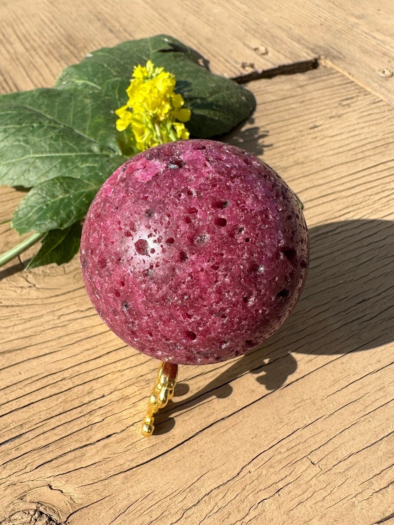 Natural Honeycomb Ruby Sphere - Etsy
