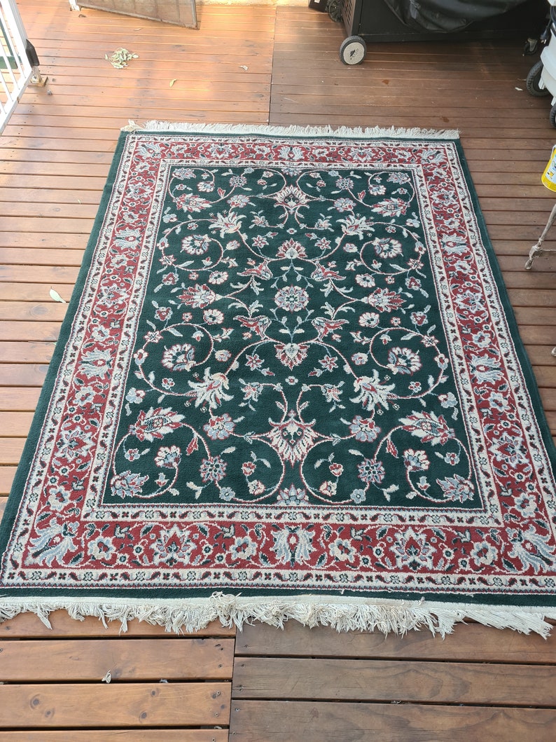 Royal Dark Green Oriental Rug - Etsy