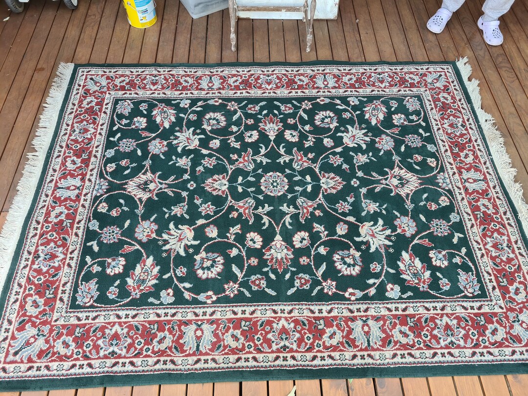 Royal Dark Green Oriental Rug - Etsy