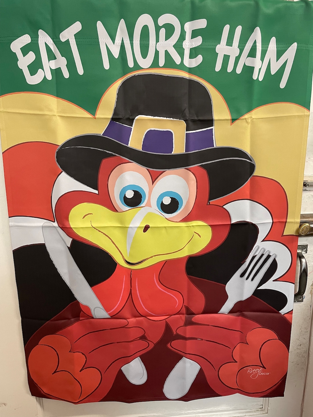 House Flag, Eat More Ham. Thanksgiving - Etsy