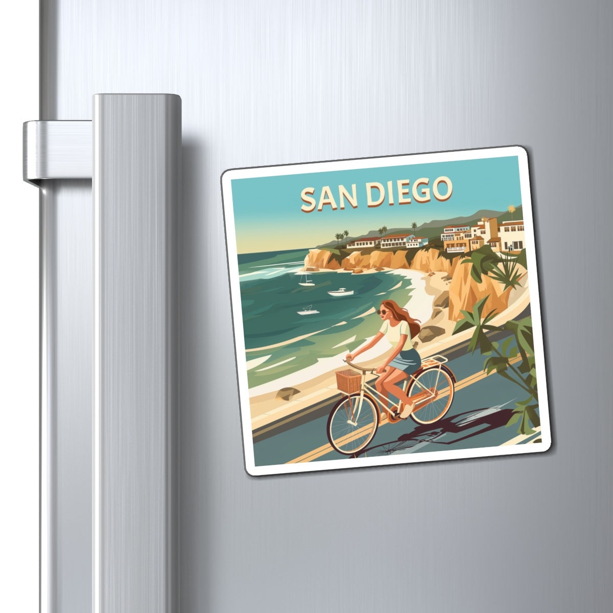 San Diego Beach Magnet - California Themed Kitchen Decor - Etsy