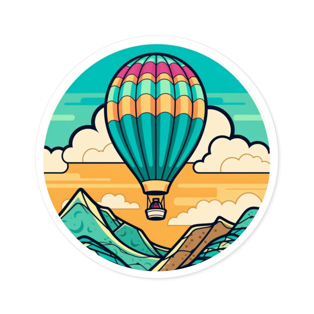 Del Mar Hot Air Balloon Sticker - Etsy