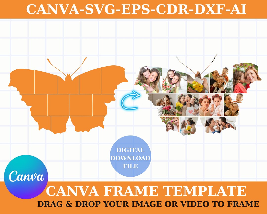 Butterfly Photo Collage Butterfly Beauty: Whimsical Photo Collage for ...