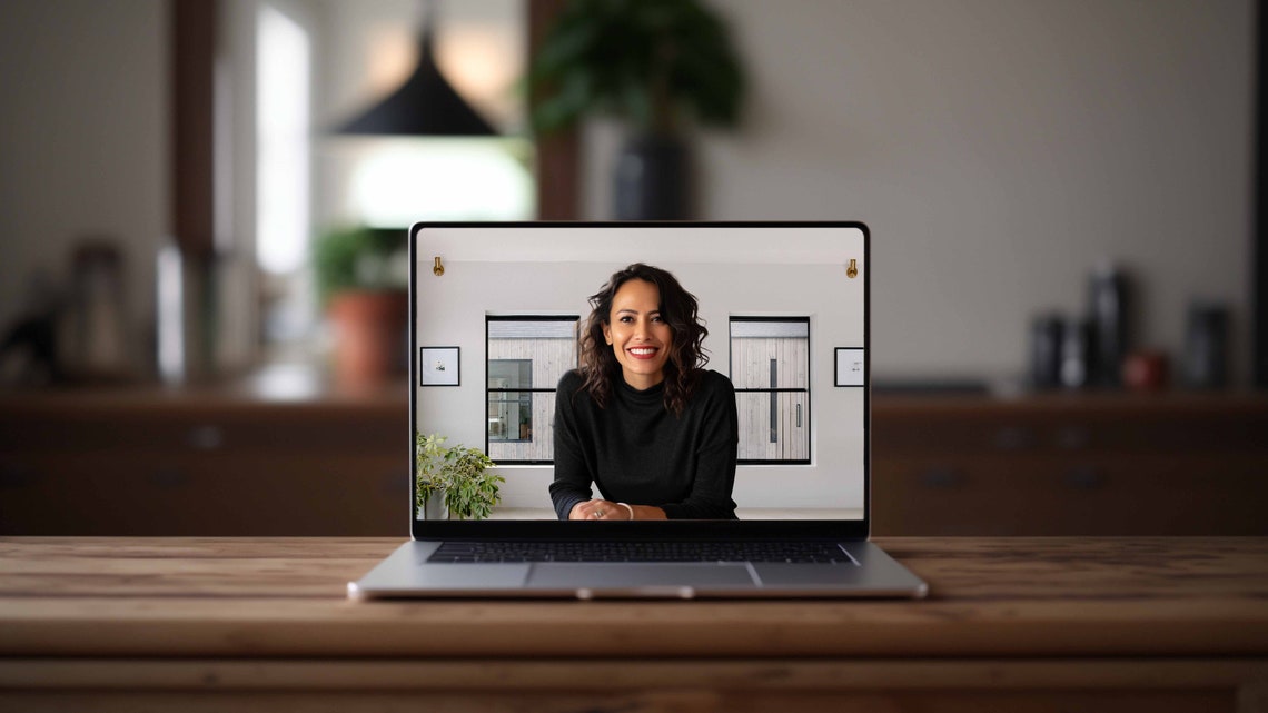 Modern Home Virtual Background | Zoom Background Home Office | Simple ...