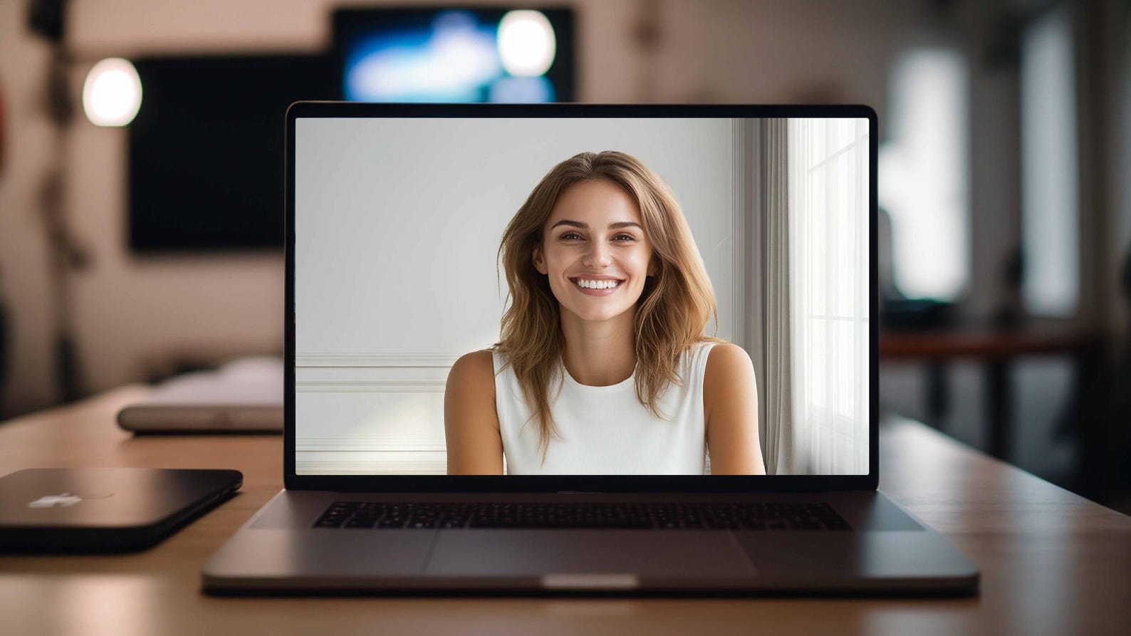 Clean Minimalist Virtual Background | Professional Zoom Meeting ...