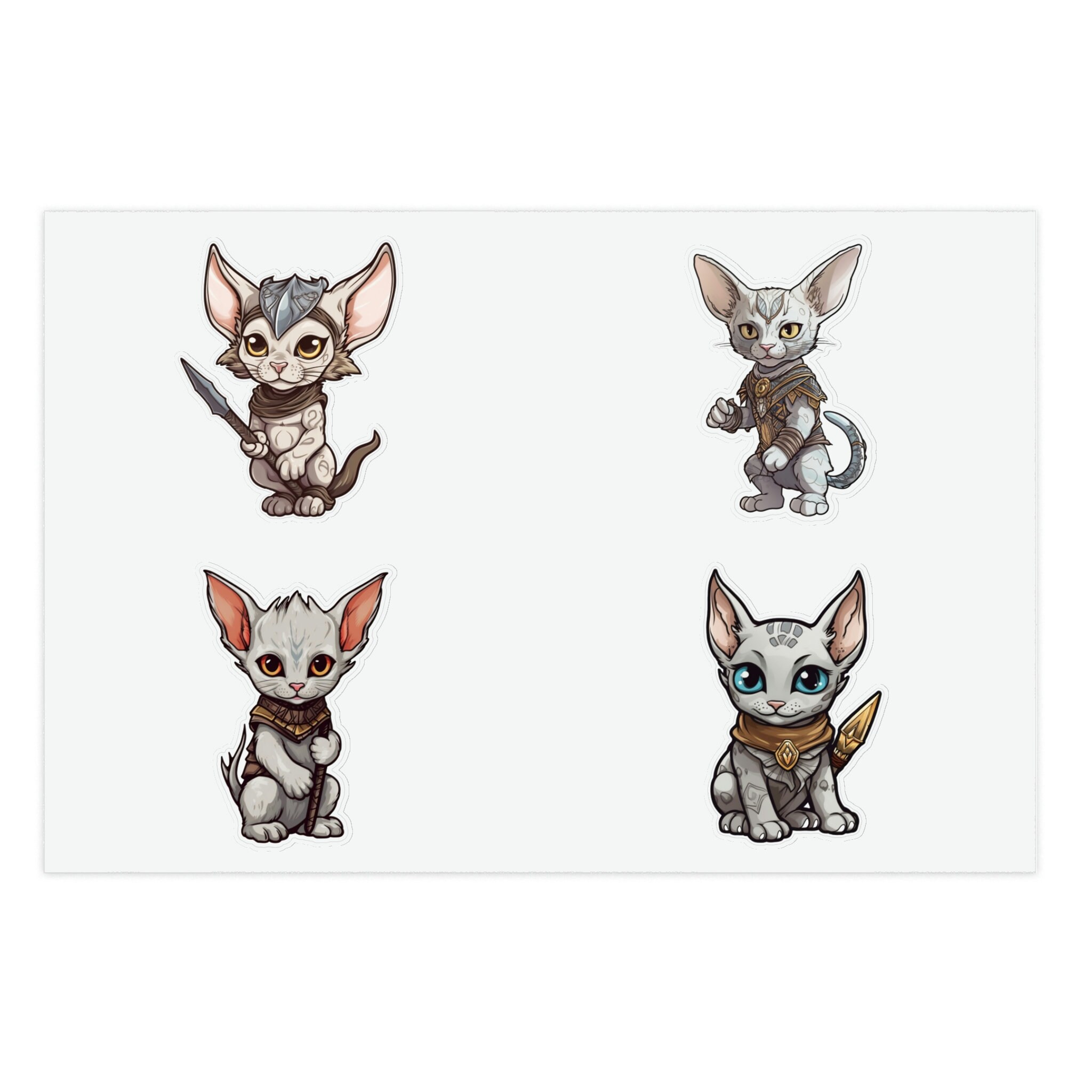 Sphynx Cat Rouge Dnd Vinyl Stickers 4 Pack V1 Dungeons and Dragons ...