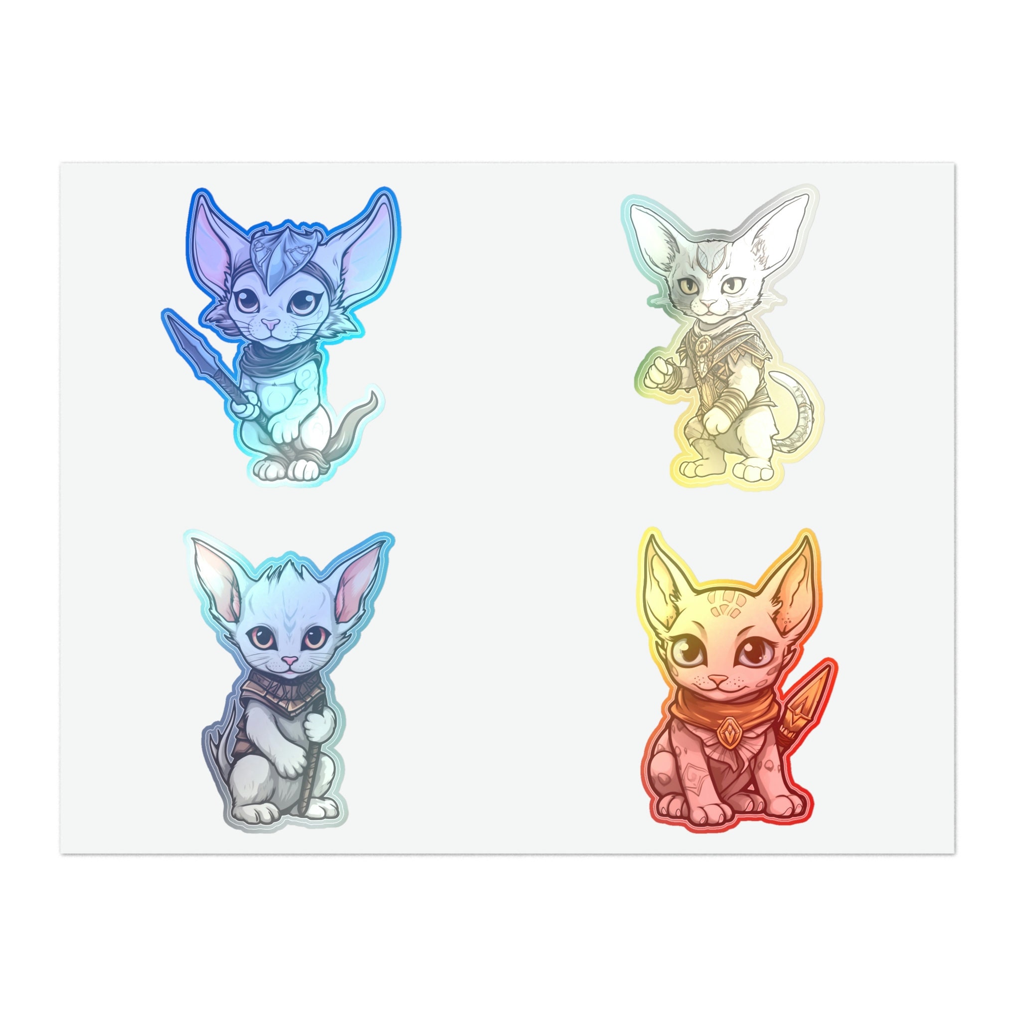 Sphynx Cat Rouge Dnd Vinyl Stickers 4 Pack V1 Dungeons and Dragons ...