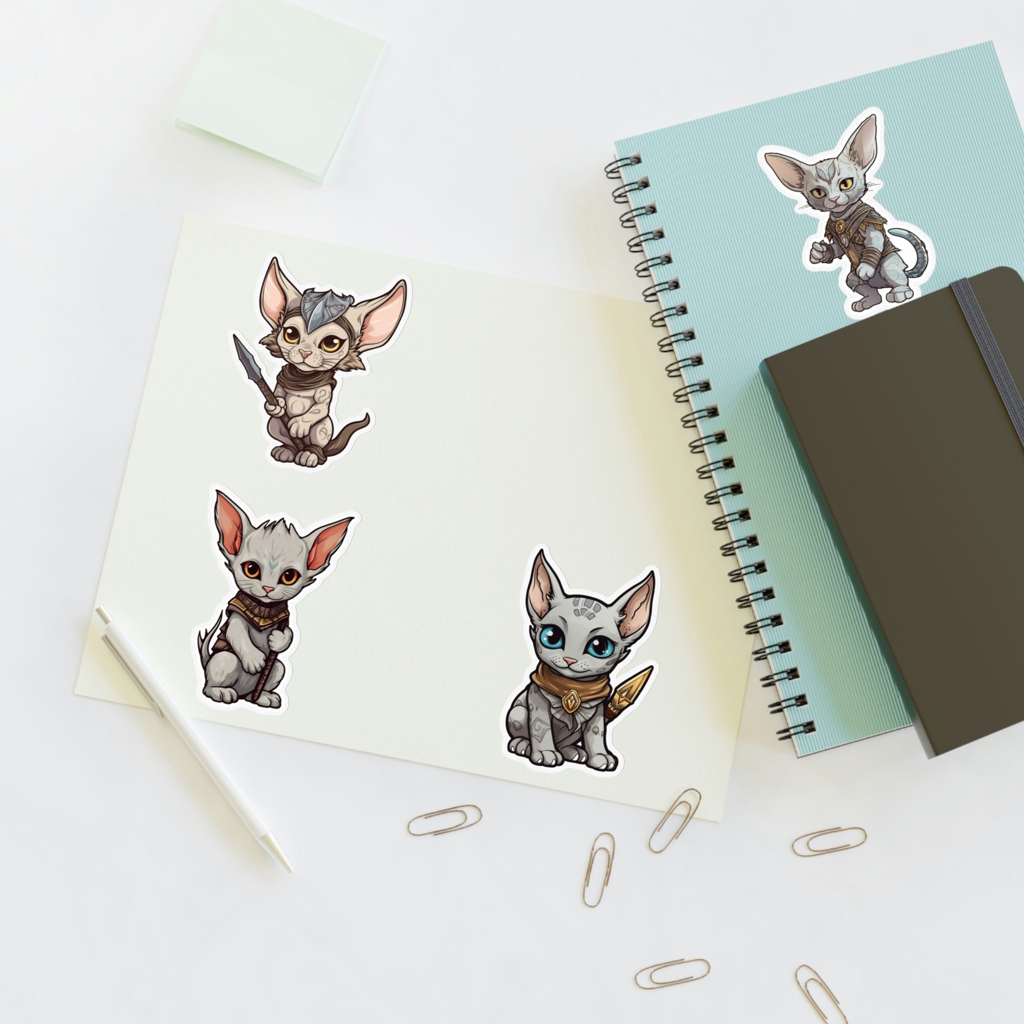 Sphynx Cat Rouge Dnd Vinyl Stickers 4 Pack V1 Dungeons and Dragons ...