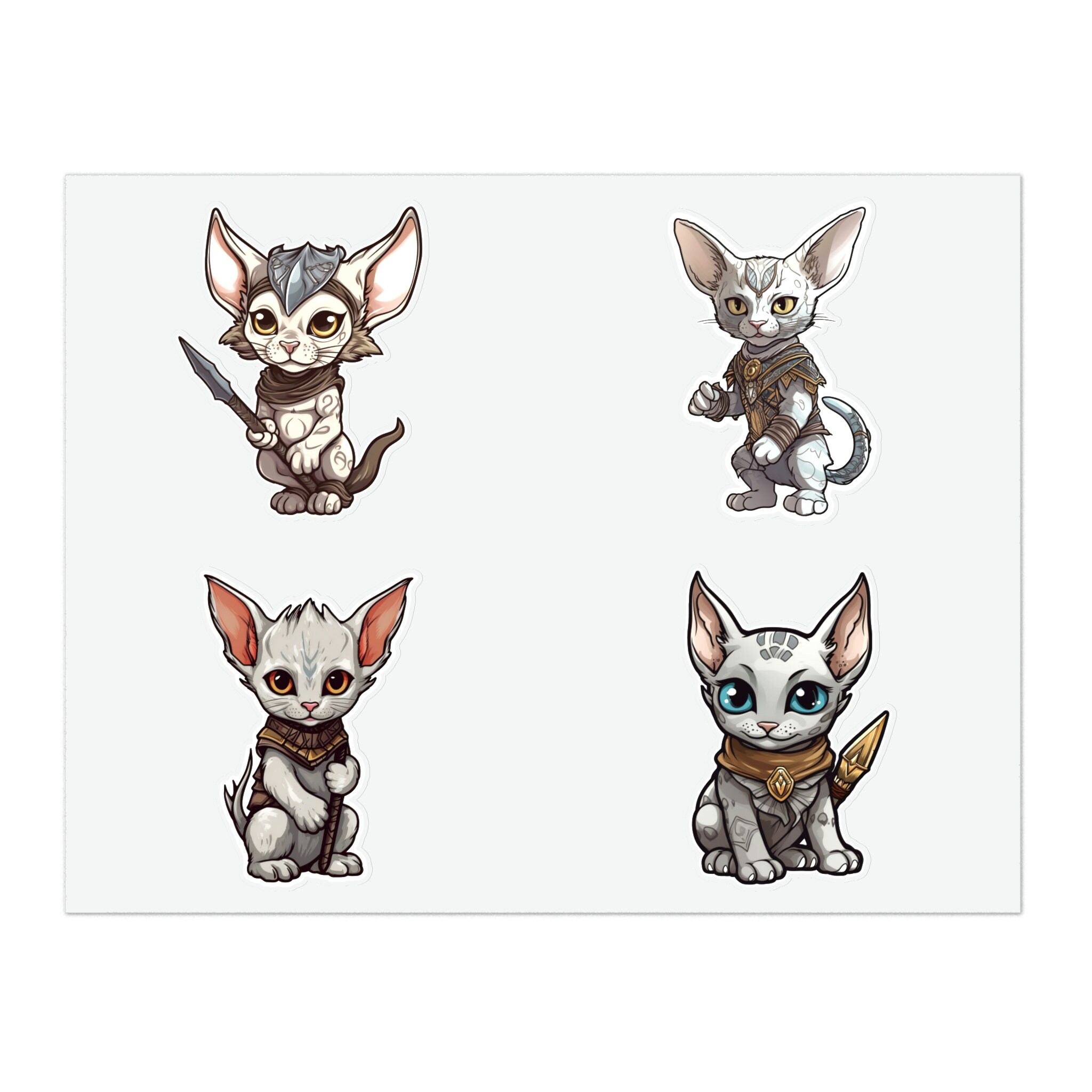 Sphynx Cat Rouge Dnd Vinyl Stickers 4 Pack V1 Dungeons and Dragons ...
