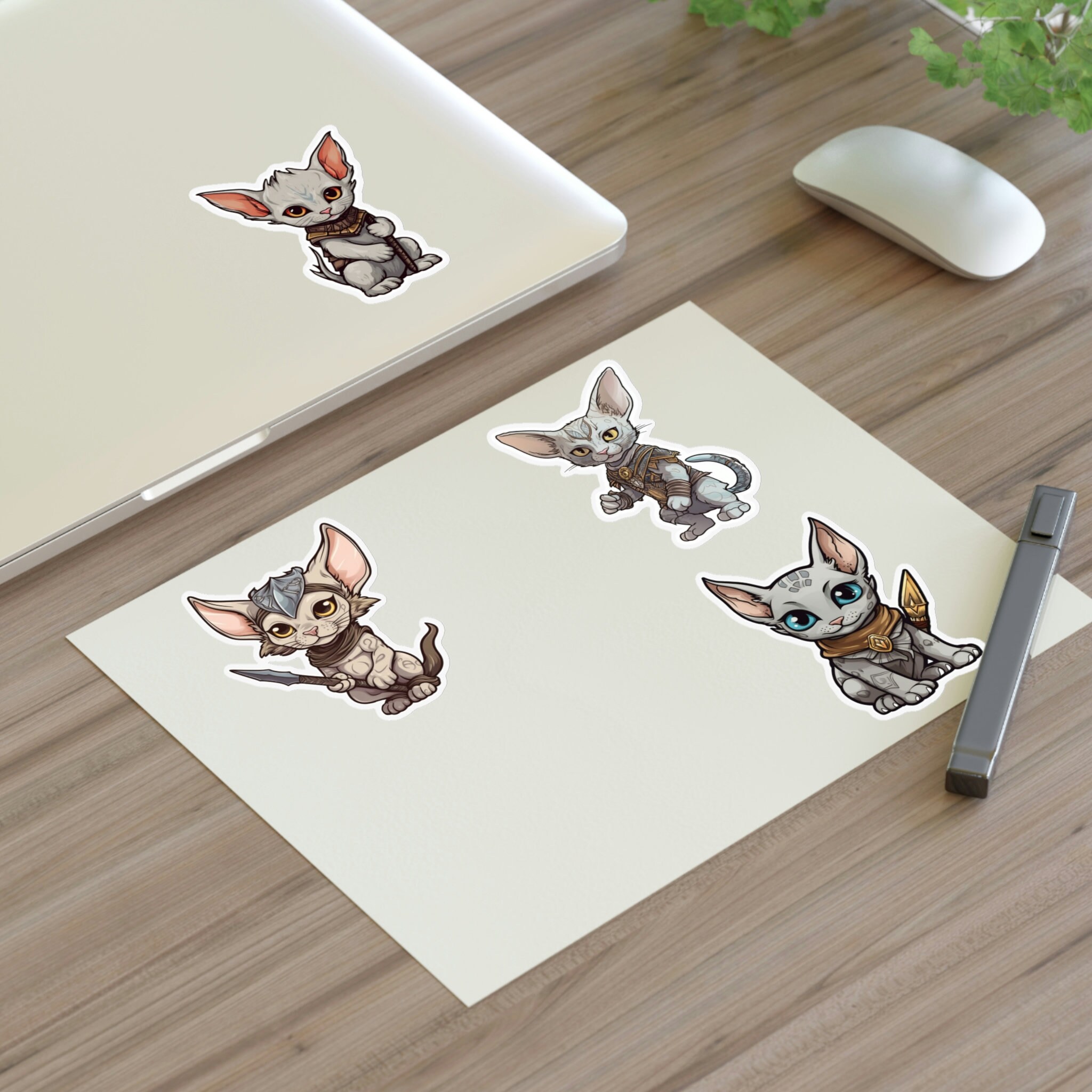 Sphynx Cat Rouge Dnd Vinyl Stickers 4 Pack V1 Dungeons and Dragons ...