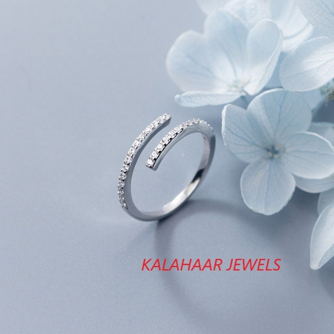 Sterling Silver Wrap Around Ring, Adjustable Style, Gifts for Her ...