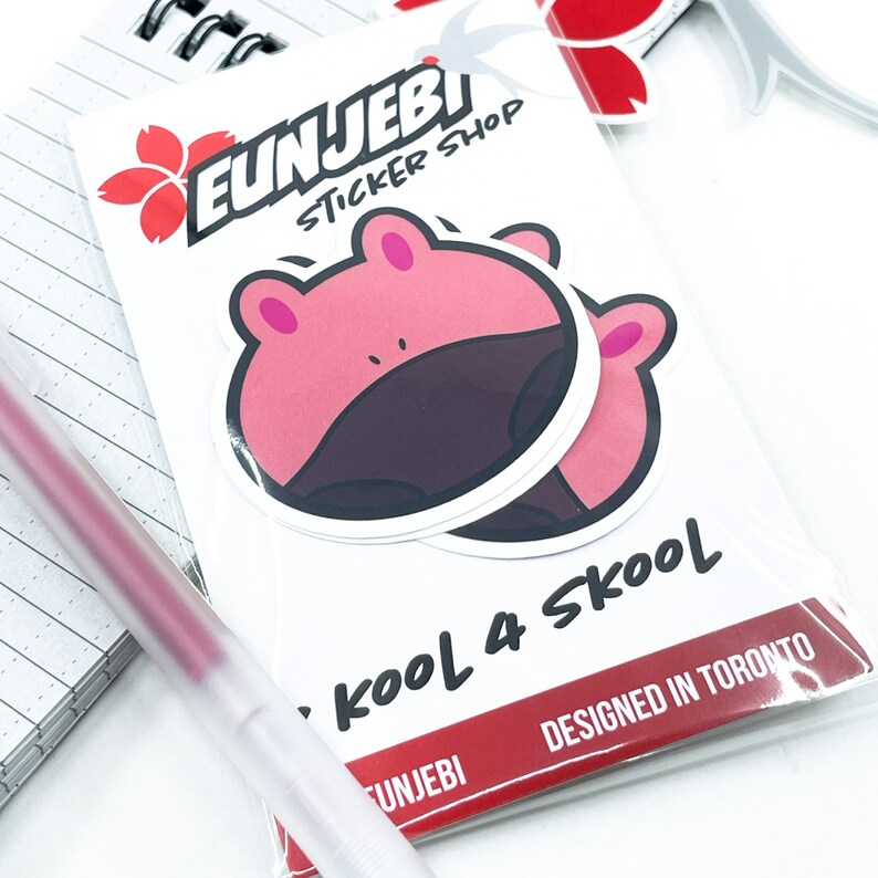 HWS Mecha Froggo Stickers. Ace Red Colour. 2x 2 Robot Frog Collectible ...