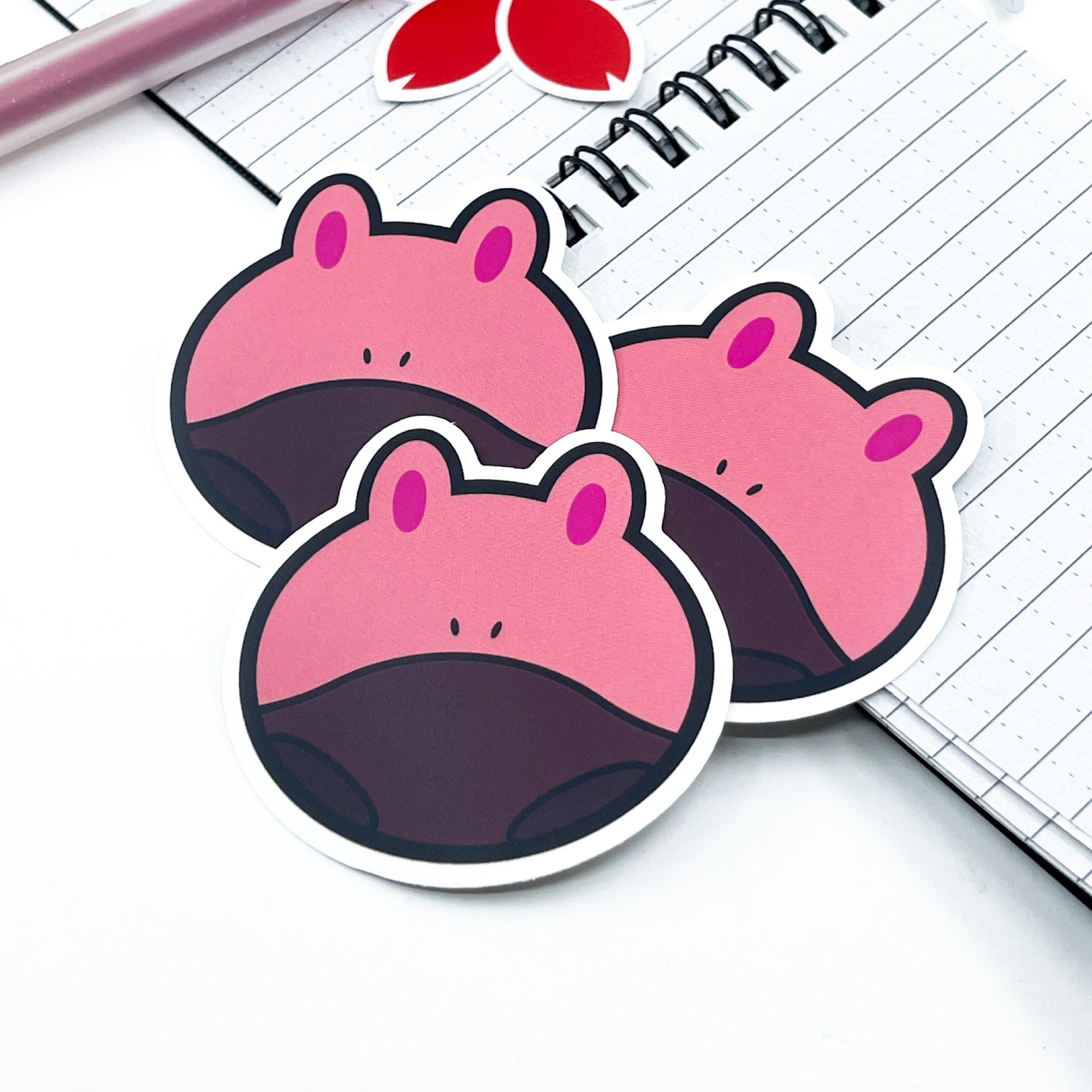 HWS Mecha Froggo Stickers. Ace Red Colour. 2x 2 Robot Frog Collectible ...