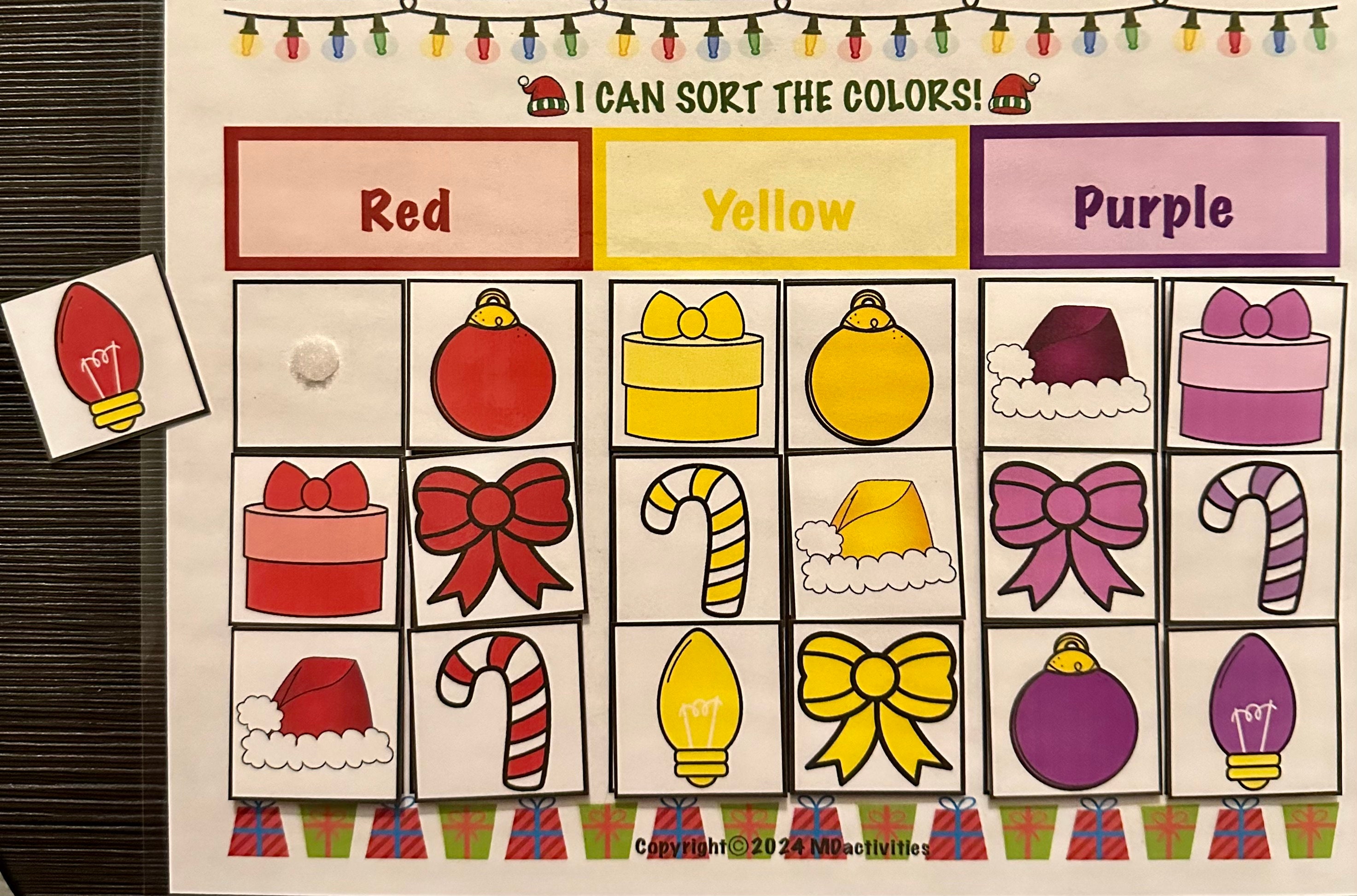 Christmas/winter Preschool Printable Busy Book - Etsy