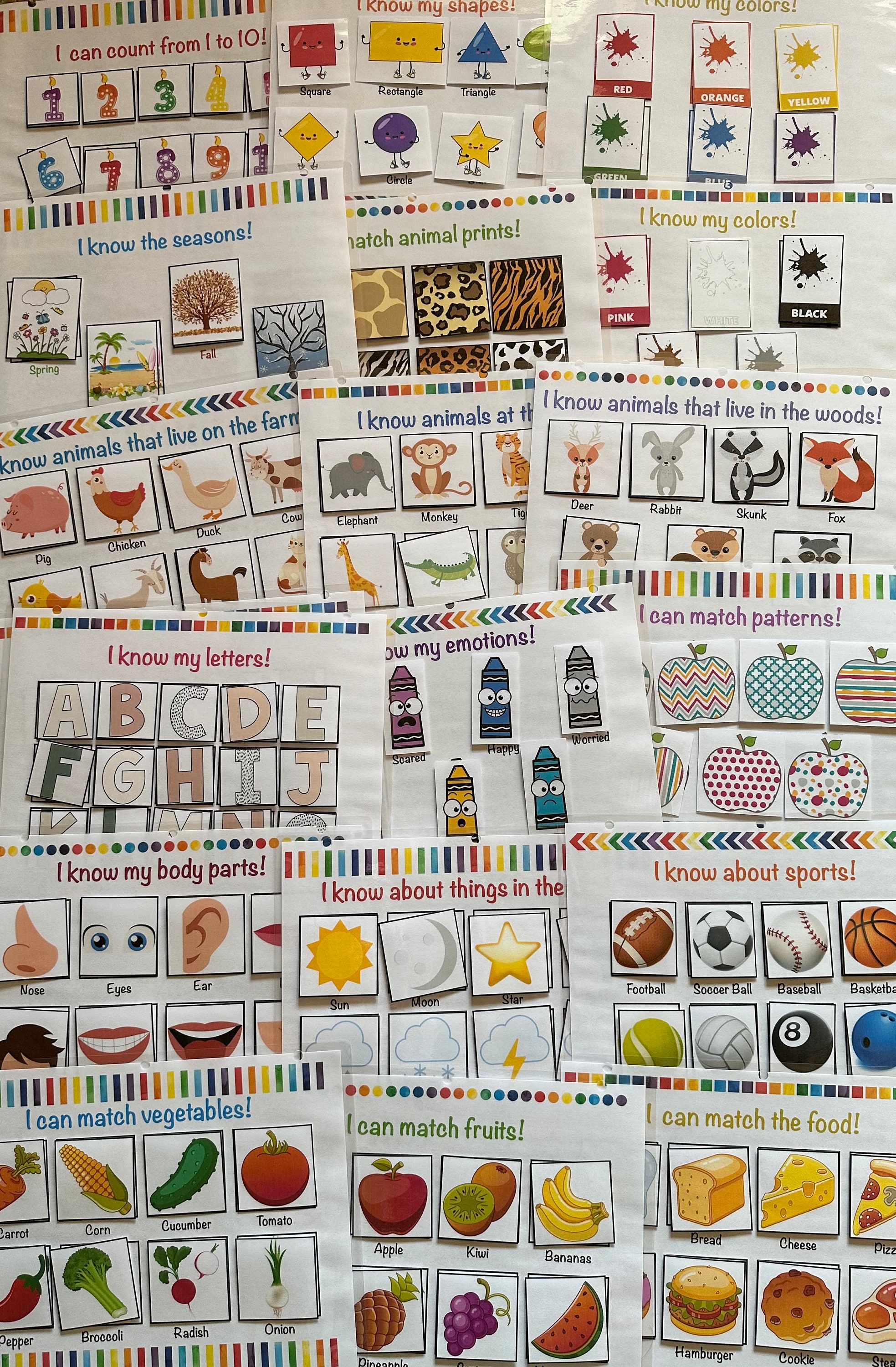 Matching Printable Busy Book - Etsy