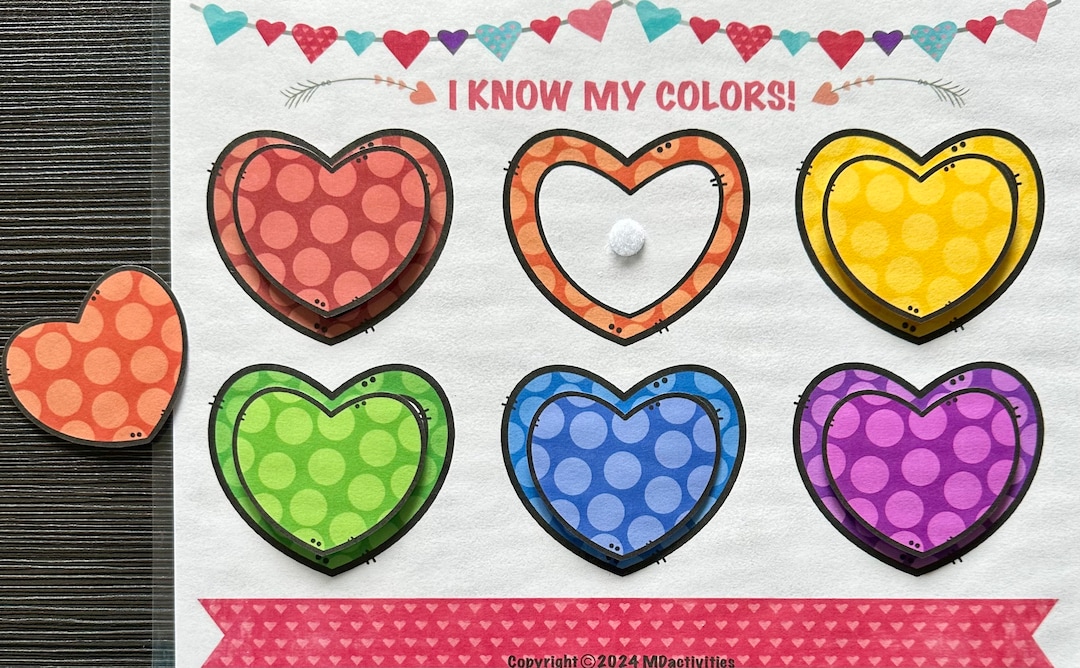 Valentines Day Preschool Printable Learning Busy Book - Etsy